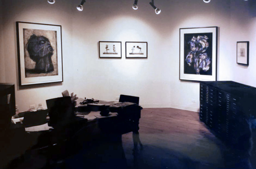 William Kentridge printmaking at Jack Shirreff 1993 - DAVID KRUT PROJECTS