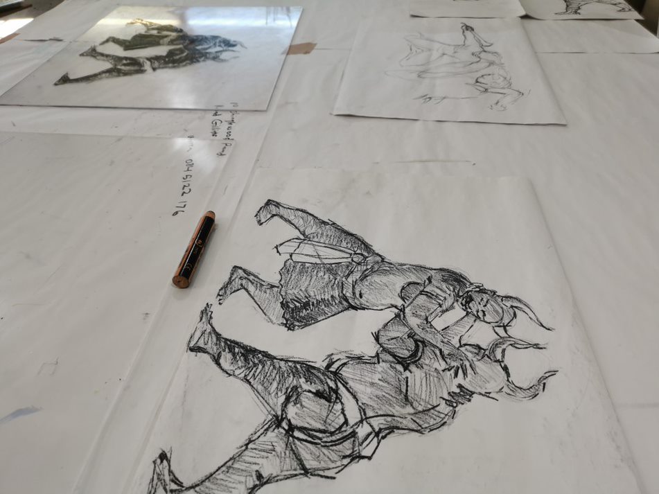 Ceramist Clive Sithole explores watercolour monotypes in recent ...