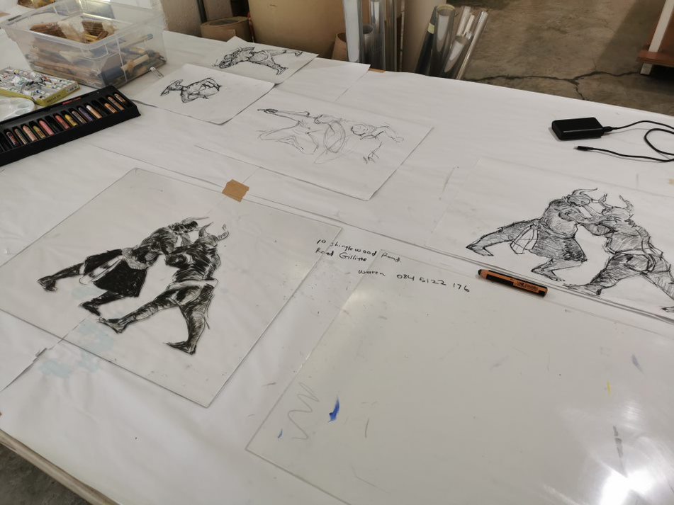 Ceramist Clive Sithole explores watercolour monotypes in recent ...