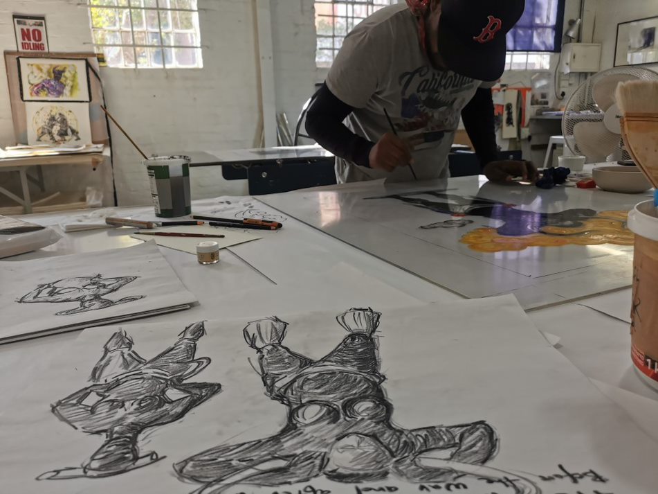 Ceramist Clive Sithole explores watercolour monotypes in recent ...