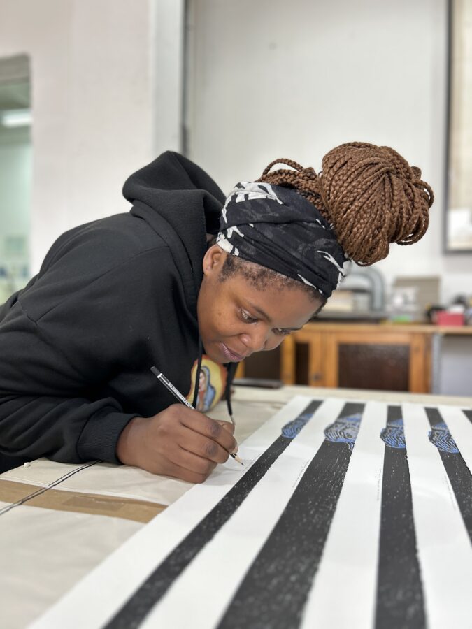 Sophie’s Return: Mary Sibande’s New Woodblock Series Reimagines Leisure ...