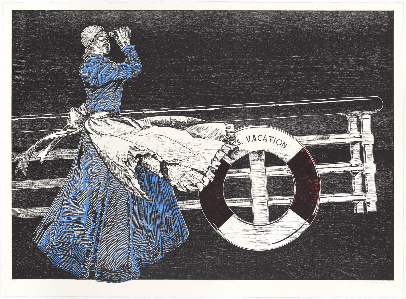 Sophie’s Return: Mary Sibande’s New Woodblock Series Reimagines Leisure ...